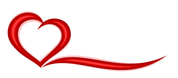 Symbol of stylized heart Royalty Free Vector Image