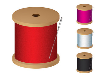 Colored thread reel Royalty Free Vector Image - VectorStock