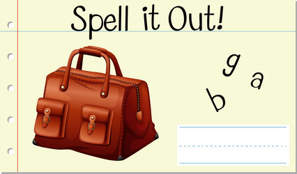 Bag Flashcard Vector Images (60)