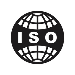 Iso symbol icon Royalty Free Vector Image - VectorStock