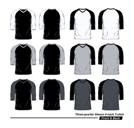 Raglan T-Shirt Template Vector Images (over 800)