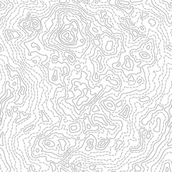 Seamless pattern topographic map background Vector Image