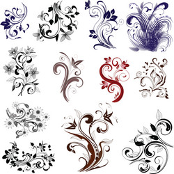 Set of different patterns Royalty Free Vector Image