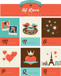Set abc flash cards alphabet for kids learning Vector Image