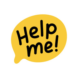 We need your help speech bubble Royalty Free Vector Image