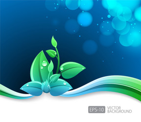 Eco-friendly abstract background Royalty Free Vector Image