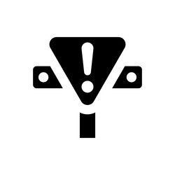 Crossed eye icon avoid contact symbol Royalty Free Vector