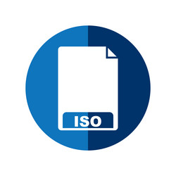 Iso symbol icon Royalty Free Vector Image - VectorStock