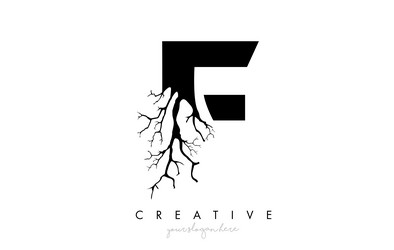Letter f desert design concept Royalty Free Vector Image