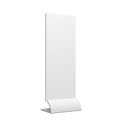 Rotating 3 or 4 sided banner stand realistic Vector Image