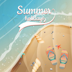 Summer holidays template plus eps10 file Vector Image