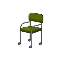 Work office chair cartoon Royalty Free Vector Image