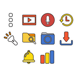 Optional icon set Royalty Free Vector Image - VectorStock