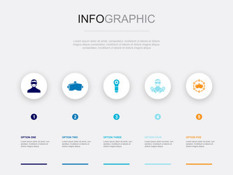 Virtual reality vr helmet vr controller game Vector Image