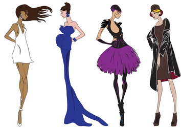 Fashion model Royalty Free Vector Image - VectorStock