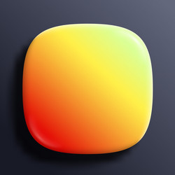 App icon glossy background 3d button Royalty Free Vector