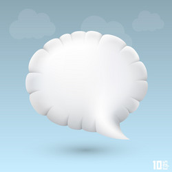 3d chat bubble talk dialogue messenger Royalty Free Vector
