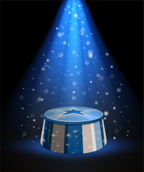 Two stage limelights yellow and pink cone lights Vector Image