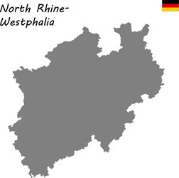 High quality map is a state germany Royalty Free Vector