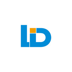 Letter ld symbol logo Royalty Free Vector Image