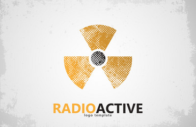 Nuclear logo radioactive design radiation Vector Image