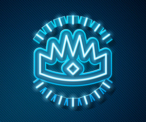 Blue Neon Crown Vector Images (over 310)