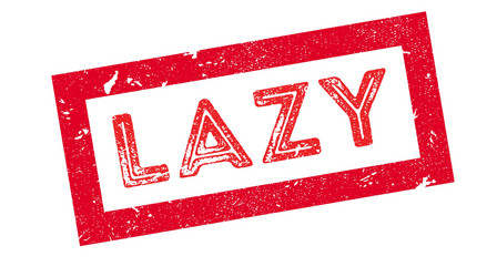 Lazy rubber stamp Royalty Free Vector Image - VectorStock