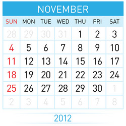 November Calendar Vector Images (over 21,000)