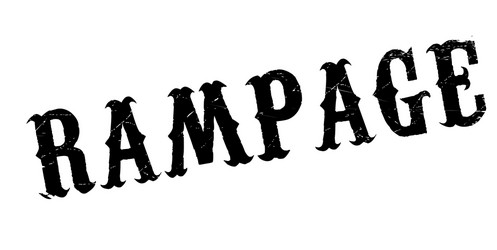 Rampage rubber stamp Royalty Free Vector Image