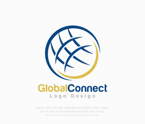 World globe or global logo Royalty Free Vector Image