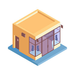 Dirty storefront isometric composition Royalty Free Vector