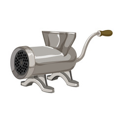 Electric meat grinder cartoon Royalty Free Vector Image