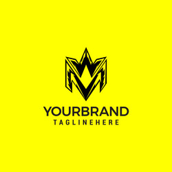 Initial mw logo Royalty Free Vector Image - VectorStock