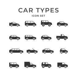Car icon set-2 Royalty Free Vector Image - VectorStock