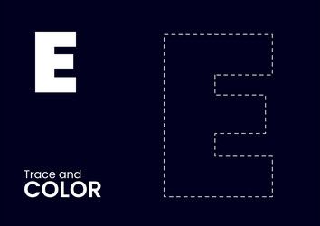 Trace and color abc wonderland captivating Vector Image