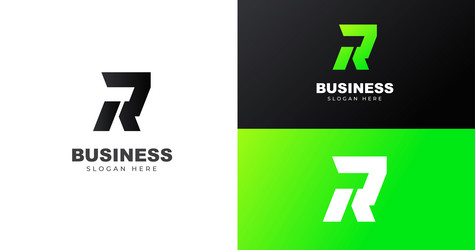 Letter r logo design template Royalty Free Vector Image