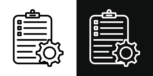 Project Management Icon Set Folder Assignment Vector Image