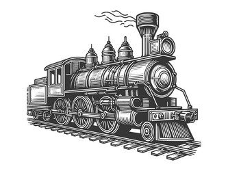 Steam Locomotive Logo Vector Images (over 1,000)