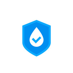 Waterproof icon water resistant label Royalty Free Vector