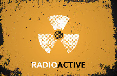 Nuclear logo radioactive design radiation Vector Image