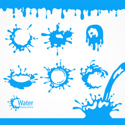 Water splash songkran thailand banner Royalty Free Vector