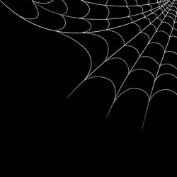 Cobweb banner for halloween Royalty Free Vector Image