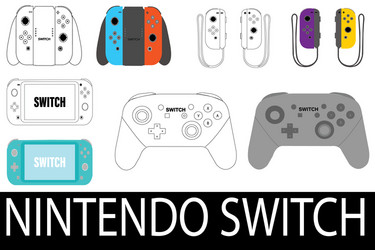 Nintendo Switch Vector Images (over 150)