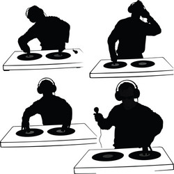 Dj dance party background Royalty Free Vector Image