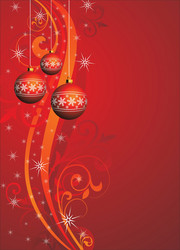 Red christmas background Royalty Free Vector Image