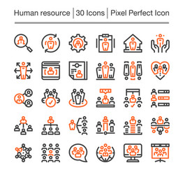 Human resource management system infographics Vector Image