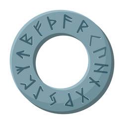 A circle in the scandinavian futhark Royalty Free Vector