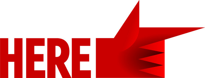 Finger point symbol isolated on white Royalty Free Vector