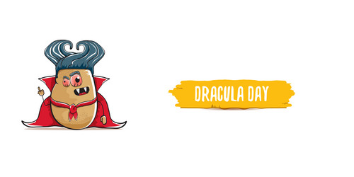 26 may world dracula day greeting horizontal Vector Image