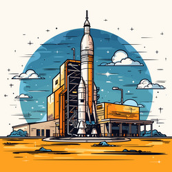Kennedy space center kennedy space center Vector Image
